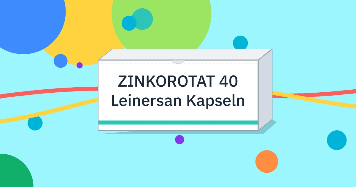 Symbolbild: Packung mit der Aufschrift ZINKOROTAT 40 Leinersan Kapseln (PZN 08878676) – Verfügbarkeit und Bezug in Apotheken in Frankfurt am Main