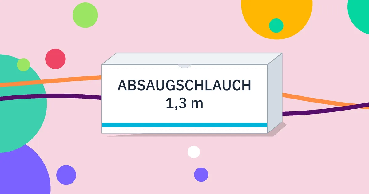 Symbolbild: Packung mit der Aufschrift ABSAUGSCHLAUCH 1,3 m (PZN 01515924) – Verfügbarkeit und Bezug in Apotheken in Frankfurt am Main