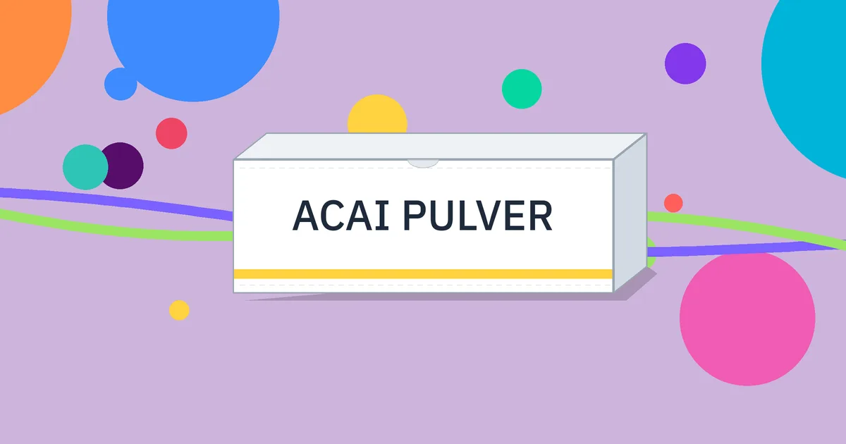Symbolbild: Packung mit der Aufschrift ACAI PULVER (PZN 16831370) – Verfügbarkeit und Bezug in Apotheken in Frankfurt am Main