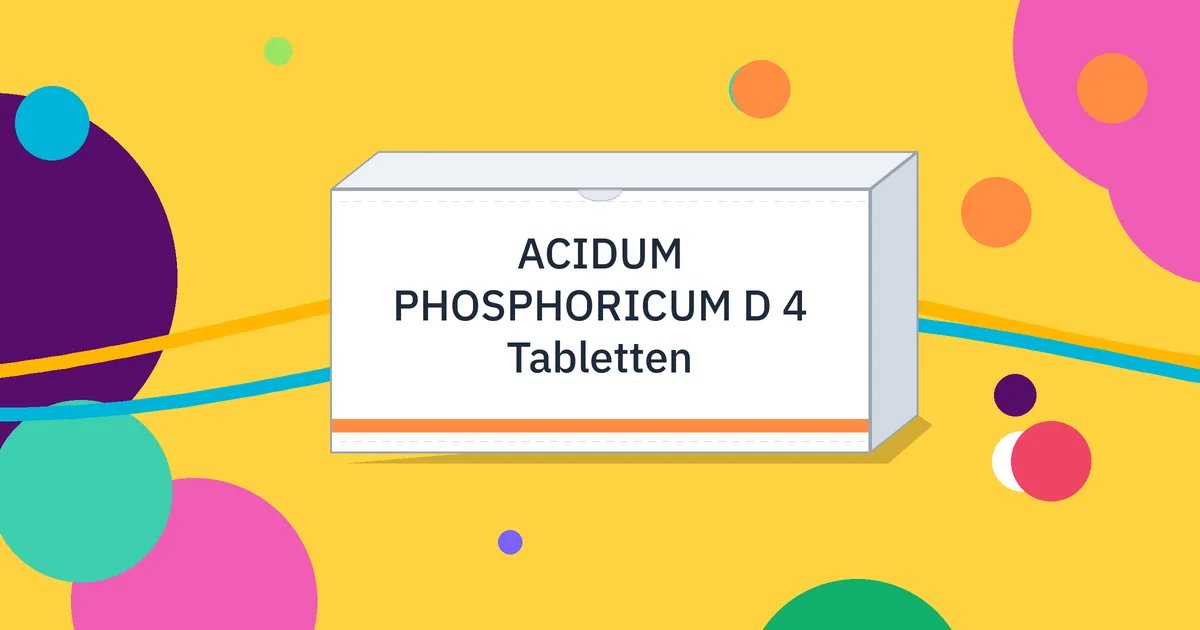 Symbolbild: Packung mit der Aufschrift ACIDUM PHOSPHORICUM D 4 Tabletten (PZN 02119320) – Verfügbarkeit und Bezug in Apotheken in Frankfurt am Main
