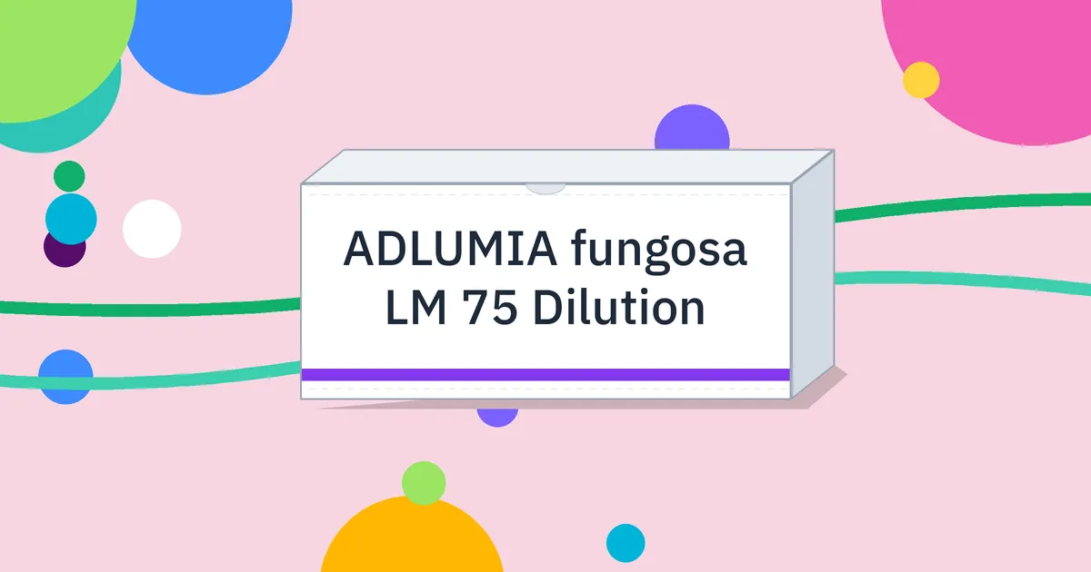 Symbolbild: Packung mit der Aufschrift ADLUMIA fungosa LM 75 Dilution (PZN 13296930) – Verfügbarkeit und Bezug in Apotheken in Frankfurt am Main