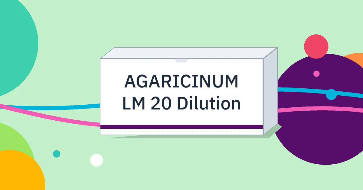 Symbolbild: Packung mit der Aufschrift AGARICINUM LM 20 Dilution (PZN 13303110) – Verfügbarkeit und Bezug in Apotheken in Frankfurt am Main