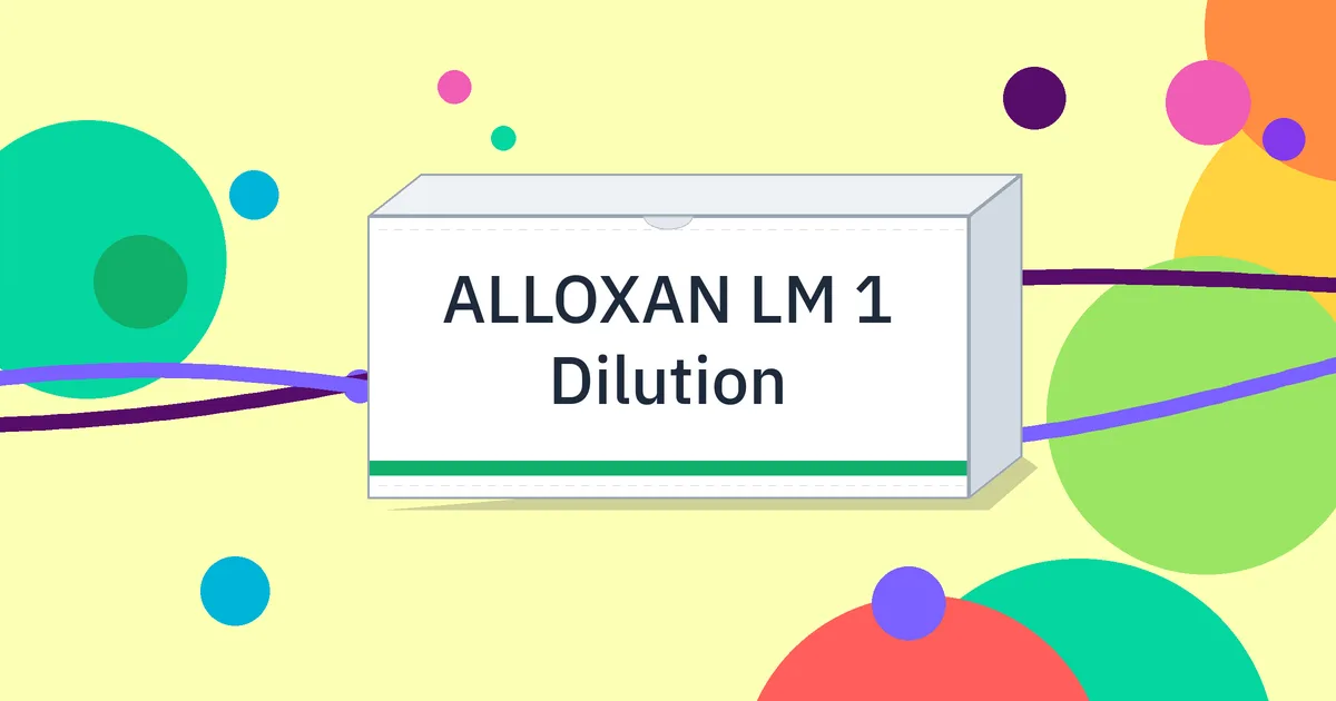 Symbolbild: Packung mit der Aufschrift ALLOXAN LM 1 Dilution (PZN 13311871) – Verfügbarkeit und Bezug in Apotheken in Frankfurt am Main