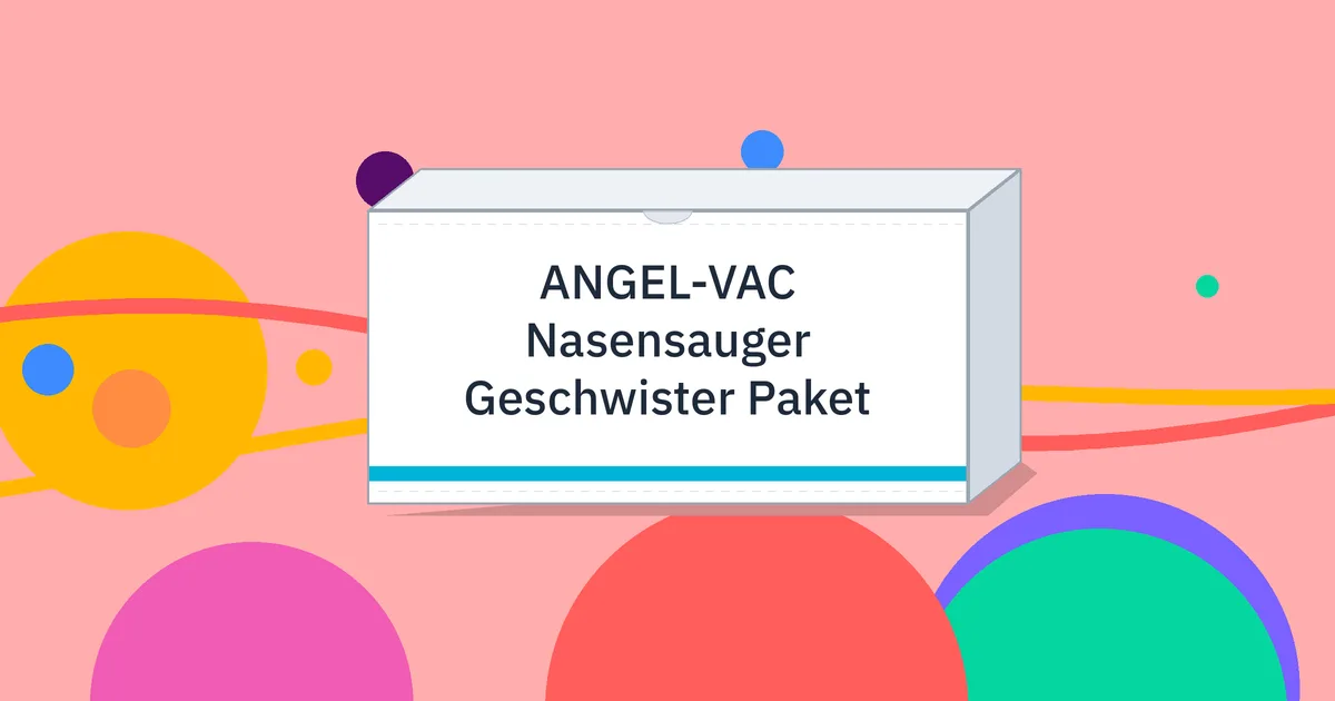 Symbolbild: Packung mit der Aufschrift ANGEL-VAC Nasensauger Geschwister Paket (PZN 05528906) – Verfügbarkeit und Bezug in Apotheken in Frankfurt am Main