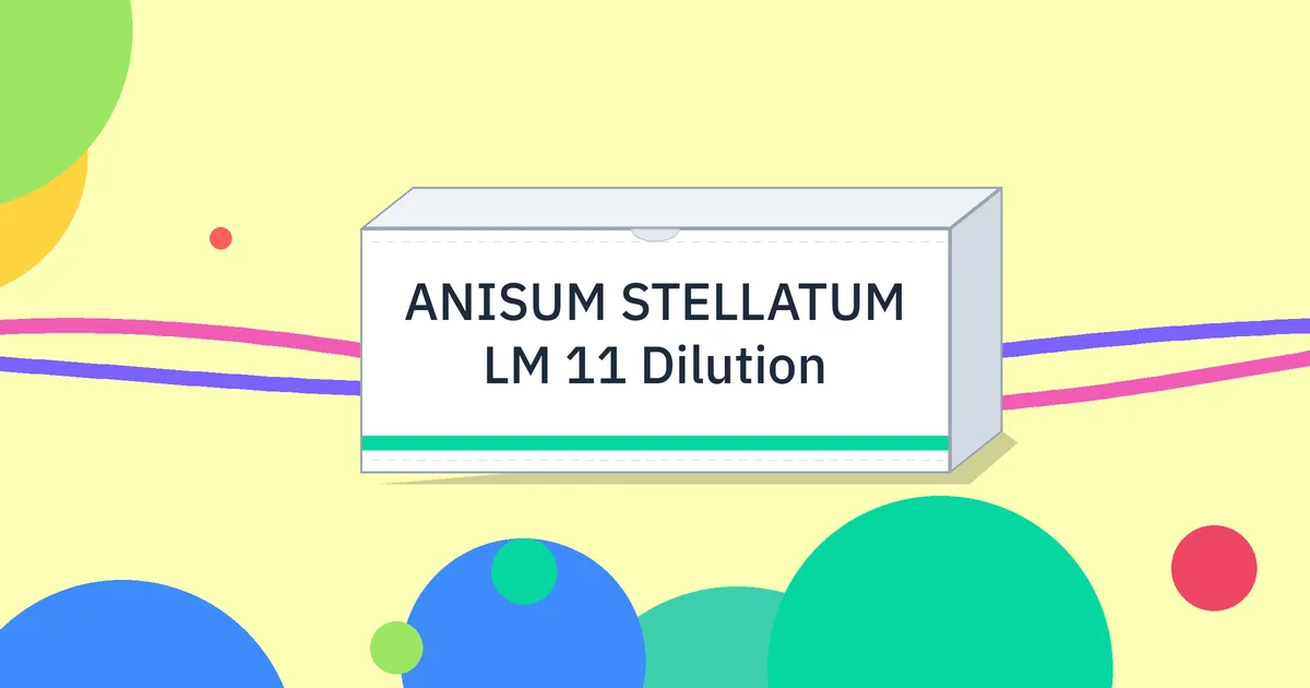 Symbolbild: Packung mit der Aufschrift ANISUM STELLATUM LM 11 Dilution (PZN 13369356) – Verfügbarkeit und Bezug in Apotheken in Frankfurt am Main