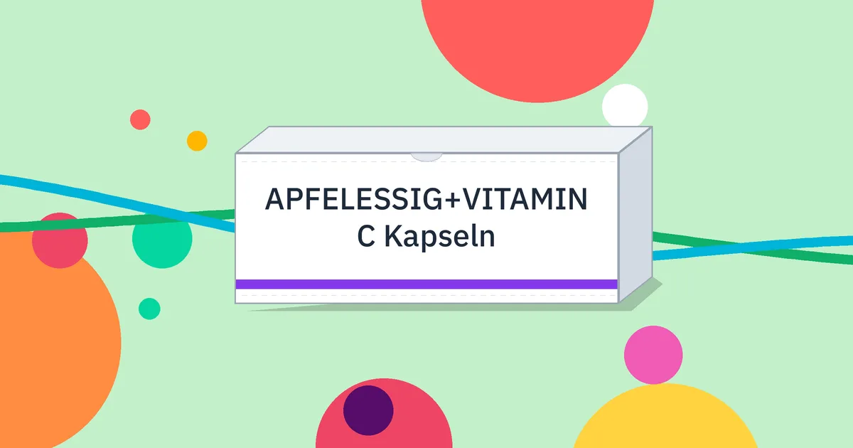 Symbolbild: Packung mit der Aufschrift APFELESSIG+VITAMIN C Kapseln (PZN 00694250) – Verfügbarkeit und Bezug in Apotheken in Frankfurt am Main