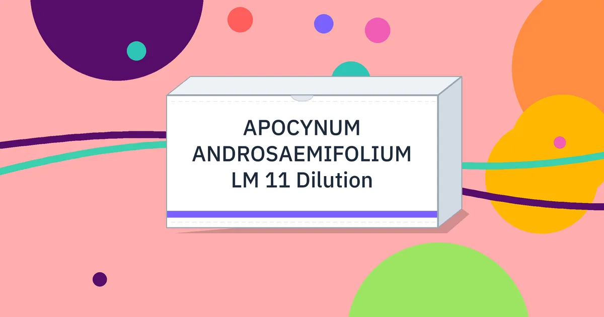 Symbolbild: Packung mit der Aufschrift APOCYNUM ANDROSAEMIFOLIUM LM 11 Dilution (PZN 13380197) – Verfügbarkeit und Bezug in Apotheken in Frankfurt am Main