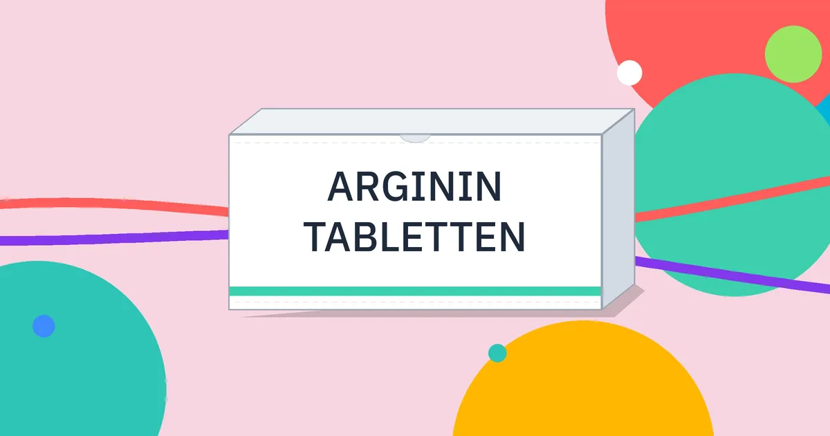 Symbolbild: Packung mit der Aufschrift ARGININ TABLETTEN (PZN 11554664) – Verfügbarkeit und Bezug in Apotheken in Frankfurt am Main