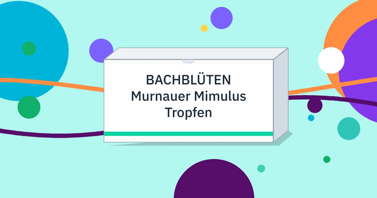 Symbolbild: Packung mit der Aufschrift BACHBLÜTEN Murnauer Mimulus Tropfen (PZN 07752358) – Verfügbarkeit und Bezug in Apotheken in Frankfurt am Main