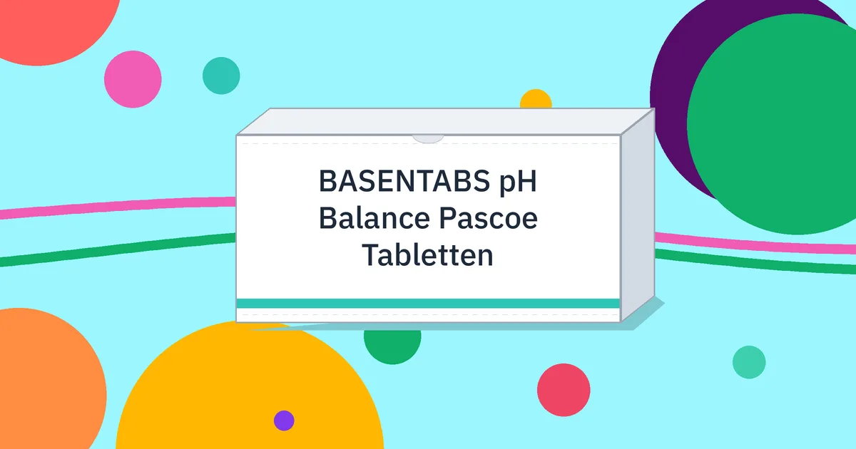 Symbolbild: Packung mit der Aufschrift BASENTABS pH Balance Pascoe Tabletten (PZN 02246521) – Verfügbarkeit und Bezug in Apotheken in Frankfurt am Main