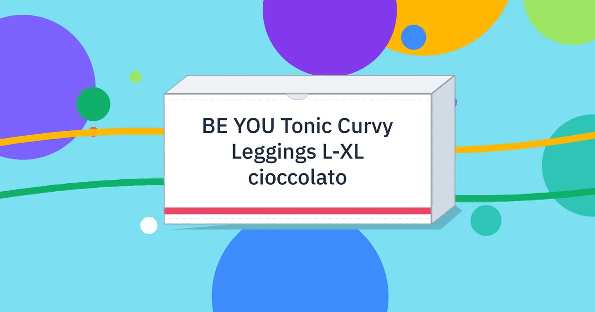 Symbolbild: Packung mit der Aufschrift BE YOU Tonic Curvy Leggings L-XL cioccolato (PZN 20719466) – Verfügbarkeit und Bezug in Apotheken in Frankfurt am Main