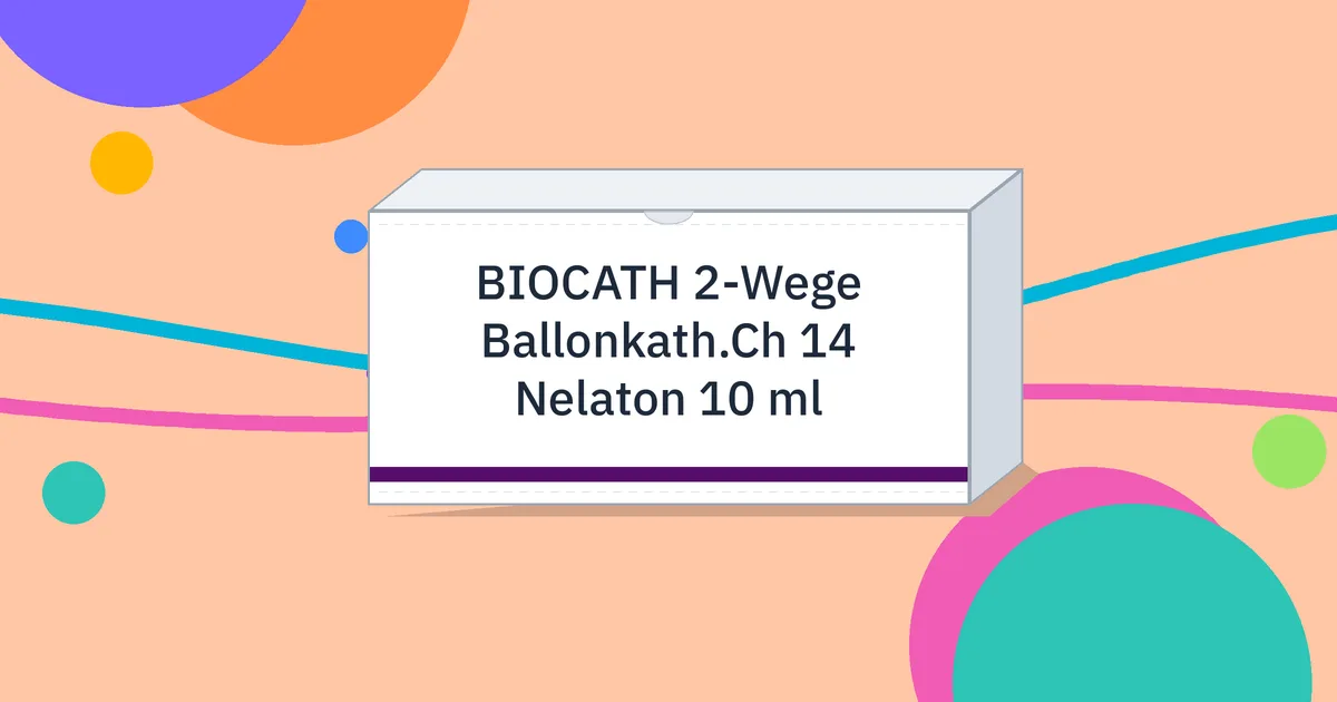 Symbolbild: Packung mit der Aufschrift BIOCATH 2-Wege Ballonkath.Ch 14 Nelaton 10 ml (PZN 04762267) – Verfügbarkeit und Bezug in Apotheken in Frankfurt am Main