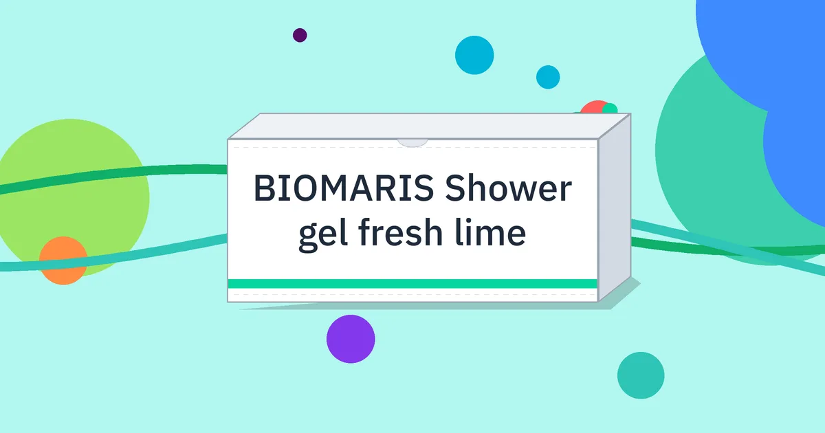 Symbolbild: Packung mit der Aufschrift BIOMARIS Shower gel fresh lime (PZN 12375142) – Verfügbarkeit und Bezug in Apotheken in Frankfurt am Main
