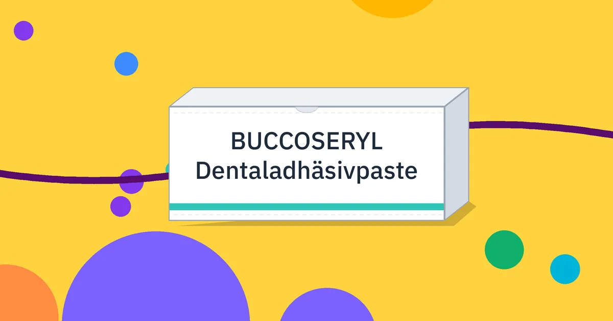 Symbolbild: Packung mit der Aufschrift BUCCOSERYL Dentaladhäsivpaste (PZN 20088310) – Verfügbarkeit und Bezug in Apotheken in Frankfurt am Main