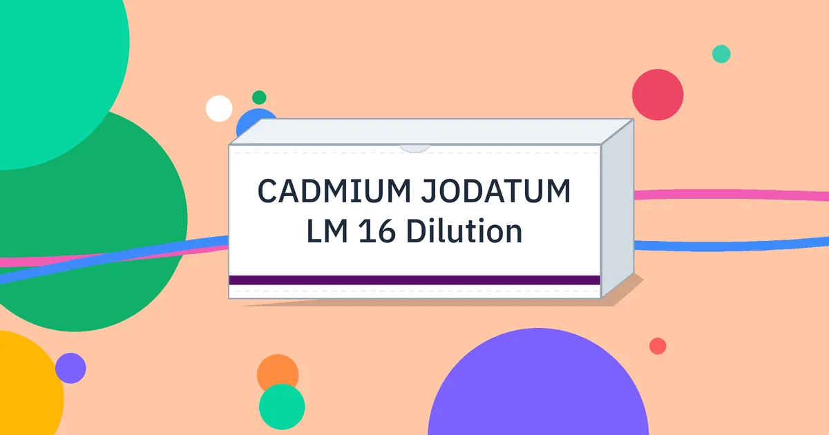 Symbolbild: Packung mit der Aufschrift CADMIUM JODATUM LM 16 Dilution (PZN 12798374) – Verfügbarkeit und Bezug in Apotheken in Frankfurt am Main