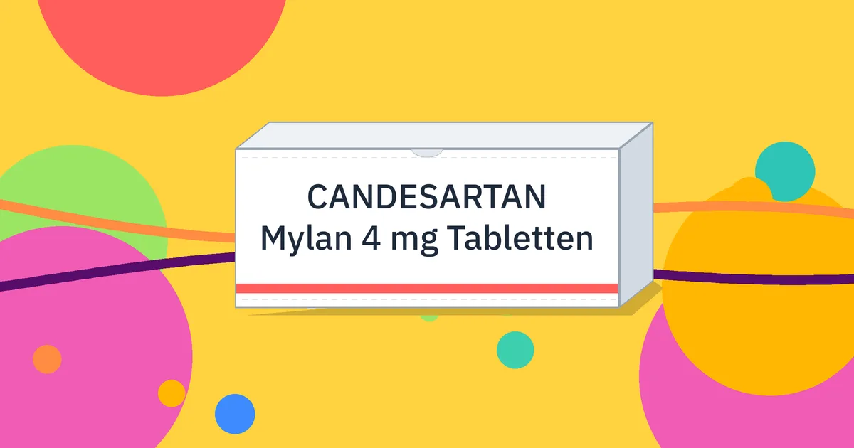 Symbolbild: Packung mit der Aufschrift CANDESARTAN Mylan 4 mg Tabletten (PZN 19830997) – Verfügbarkeit und Bezug in Apotheken in Frankfurt am Main
