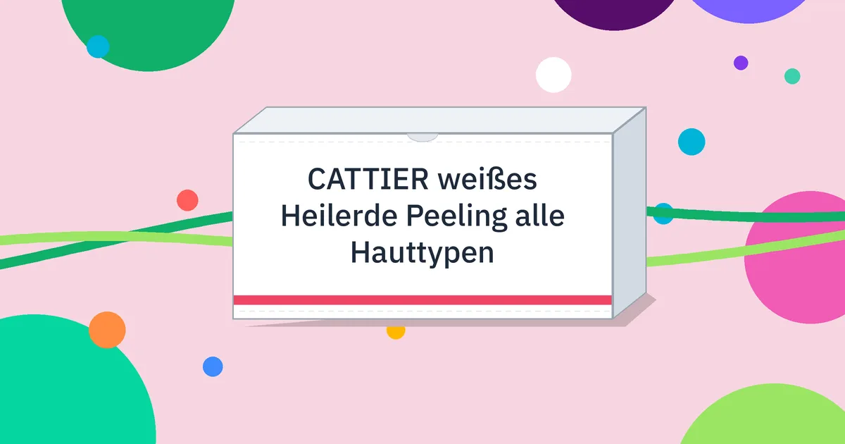 Symbolbild: Packung mit der Aufschrift CATTIER weißes Heilerde Peeling alle Hauttypen (PZN 18721639) – Verfügbarkeit und Bezug in Apotheken in Frankfurt am Main