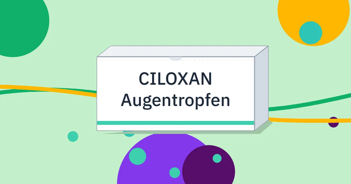 Symbolbild: Packung mit der Aufschrift CILOXAN Augentropfen (PZN 04461703) – Verfügbarkeit und Bezug in Apotheken in Frankfurt am Main