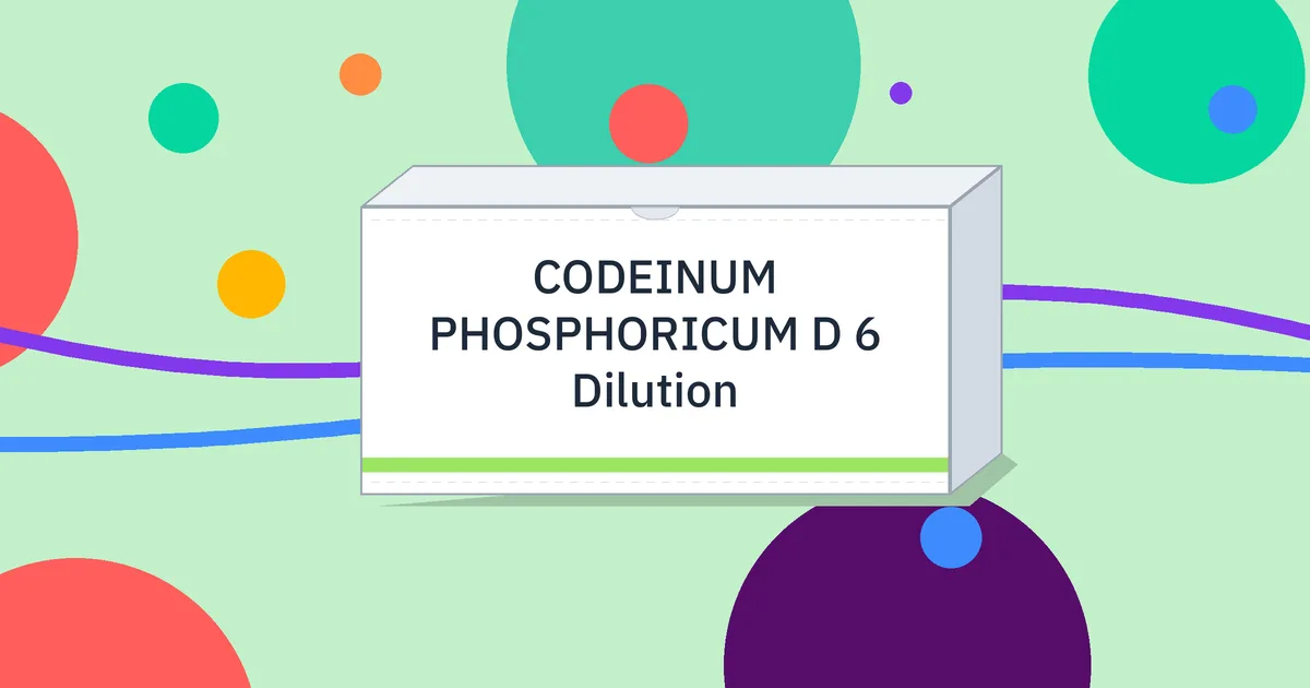 Symbolbild: Packung mit der Aufschrift CODEINUM PHOSPHORICUM D 6 Dilution (PZN 17534183) – Verfügbarkeit und Bezug in Apotheken in Frankfurt am Main