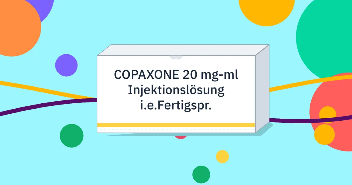 Symbolbild: Packung mit der Aufschrift COPAXONE 20 mg-ml Injektionslösung i.e.Fertigspr. (PZN 19488292) – Verfügbarkeit und Bezug in Apotheken in Frankfurt am Main