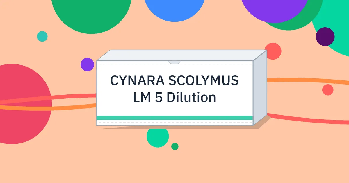 Symbolbild: Packung mit der Aufschrift CYNARA SCOLYMUS LM 5 Dilution (PZN 13459496) – Verfügbarkeit und Bezug in Apotheken in Frankfurt am Main