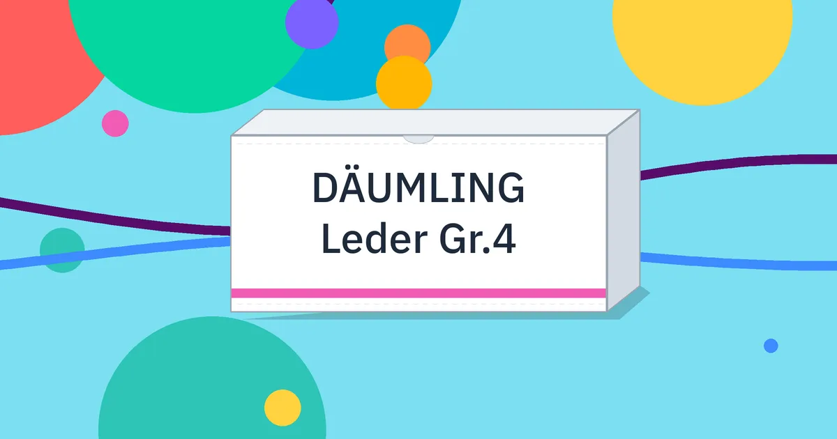 Symbolbild: Packung mit der Aufschrift DÄUMLING Leder Gr.4 (PZN 08517174) – Verfügbarkeit und Bezug in Apotheken in Frankfurt am Main