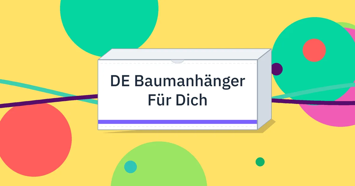 Symbolbild: Packung mit der Aufschrift DE Baumanhänger Für Dich (PZN 17457301) – Verfügbarkeit und Bezug in Apotheken in Frankfurt am Main