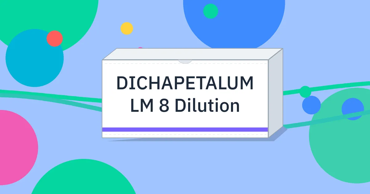 Symbolbild: Packung mit der Aufschrift DICHAPETALUM LM 8 Dilution (PZN 13464190) – Verfügbarkeit und Bezug in Apotheken in Frankfurt am Main