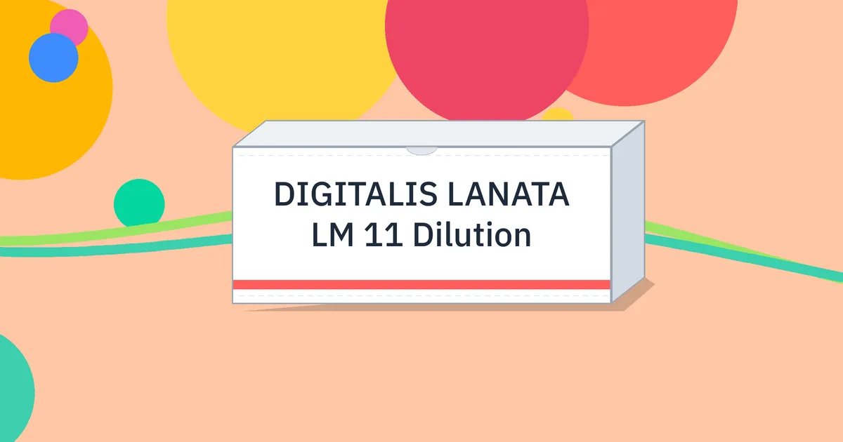 Symbolbild: Packung mit der Aufschrift DIGITALIS LANATA LM 11 Dilution (PZN 12841756) – Verfügbarkeit und Bezug in Apotheken in Frankfurt am Main