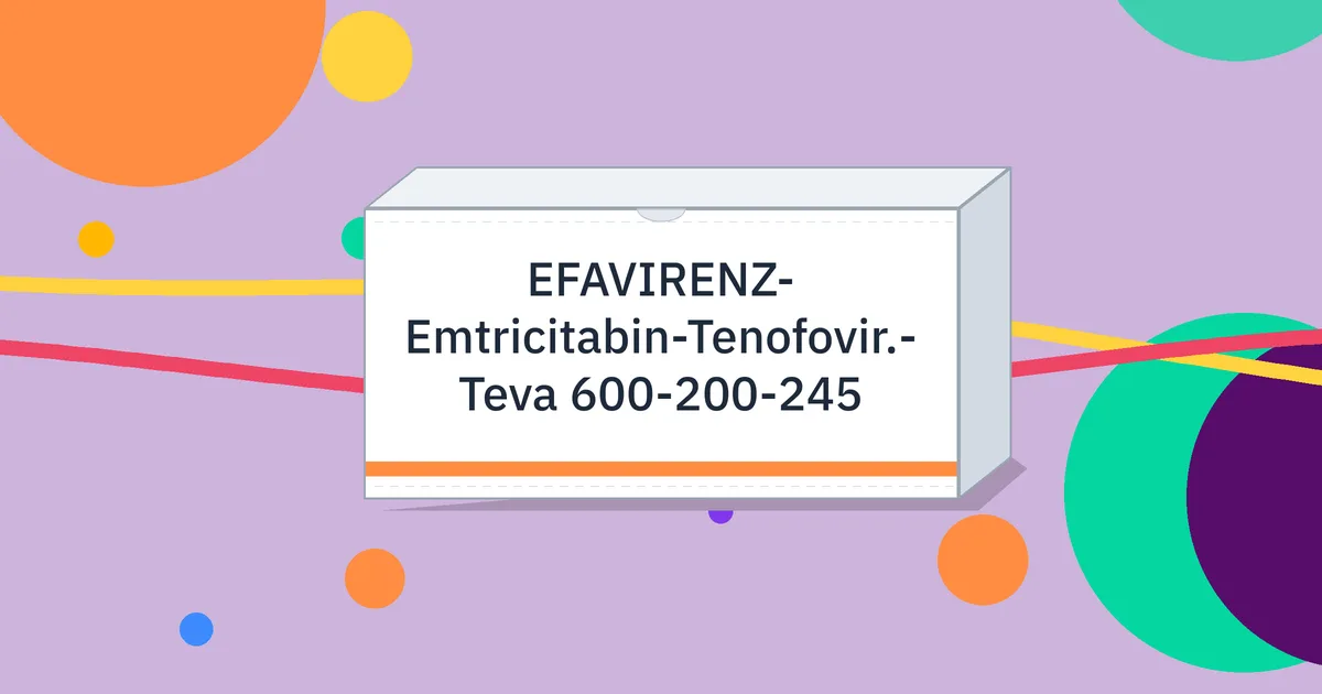 Symbolbild: Packung mit der Aufschrift EFAVIRENZ-Emtricitabin-Tenofovir.-Teva 600-200-245 (PZN 18114276) – Verfügbarkeit und Bezug in Apotheken in Frankfurt am Main