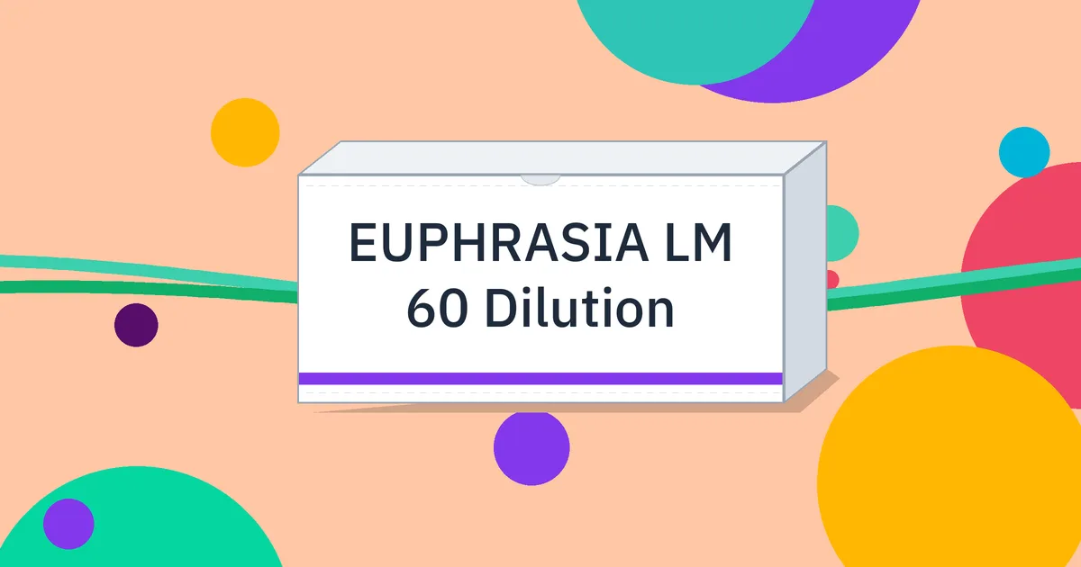 Symbolbild: Packung mit der Aufschrift EUPHRASIA LM 60 Dilution (PZN 12846877) – Verfügbarkeit und Bezug in Apotheken in Frankfurt am Main