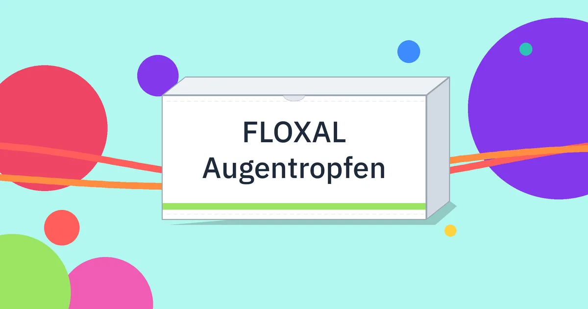 Symbolbild: Packung mit der Aufschrift FLOXAL Augentropfen (PZN 03859711) – Verfügbarkeit und Bezug in Apotheken in Frankfurt am Main