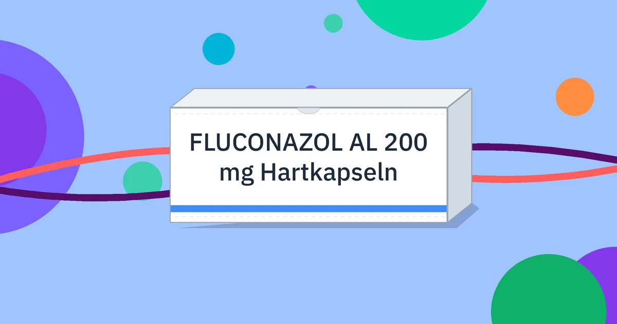 Symbolbild: Packung mit der Aufschrift FLUCONAZOL AL 200 mg Hartkapseln (PZN 20393148) – Verfügbarkeit und Bezug in Apotheken in Frankfurt am Main