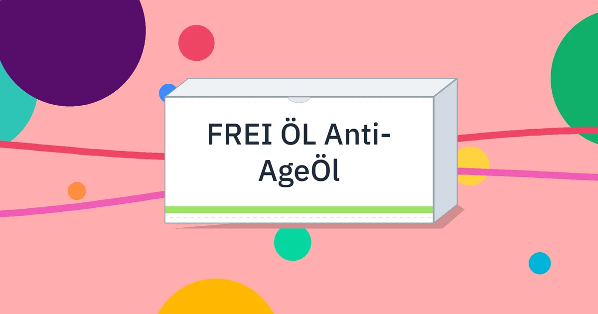 Symbolbild: Packung mit der Aufschrift FREI ÖL Anti-AgeÖl (PZN 17252295) – Verfügbarkeit und Bezug in Apotheken in Frankfurt am Main