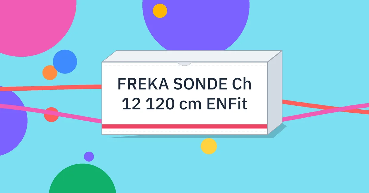 Symbolbild: Packung mit der Aufschrift FREKA SONDE Ch 12 120 cm ENFit (PZN 11345446) – Verfügbarkeit und Bezug in Apotheken in Frankfurt am Main