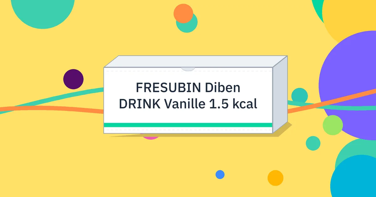 Symbolbild: Packung mit der Aufschrift FRESUBIN Diben DRINK Vanille 1.5 kcal (PZN 09209138) – Verfügbarkeit und Bezug in Apotheken in Frankfurt am Main