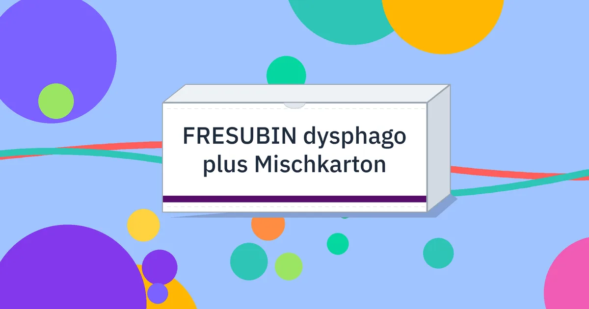 Symbolbild: Packung mit der Aufschrift FRESUBIN dysphago plus Mischkarton (PZN 11513642) – Verfügbarkeit und Bezug in Apotheken in Frankfurt am Main
