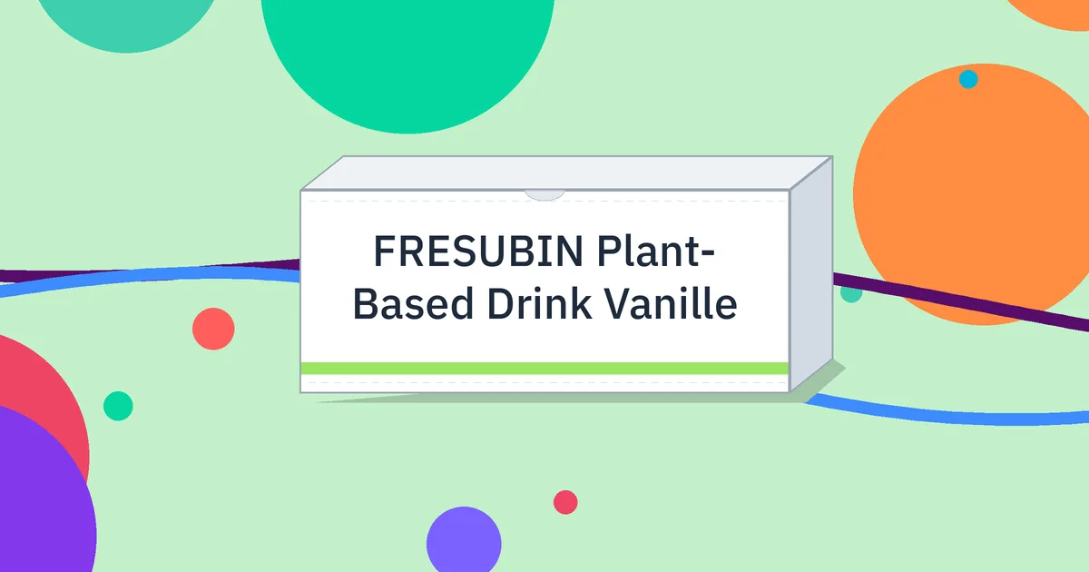 Symbolbild: Packung mit der Aufschrift FRESUBIN Plant-Based Drink Vanille (PZN 18826255) – Verfügbarkeit und Bezug in Apotheken in Frankfurt am Main
