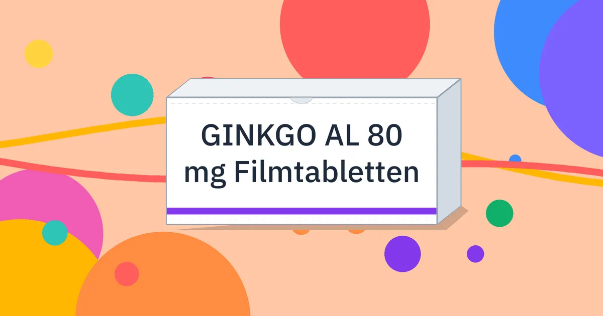 Symbolbild: Packung mit der Aufschrift GINKGO AL 80 mg Filmtabletten (PZN 06565134) – Verfügbarkeit und Bezug in Apotheken in Frankfurt am Main