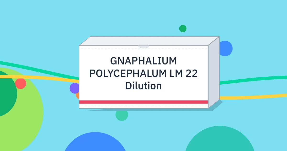 Symbolbild: Packung mit der Aufschrift GNAPHALIUM POLYCEPHALUM LM 22 Dilution (PZN 13545244) – Verfügbarkeit und Bezug in Apotheken in Frankfurt am Main