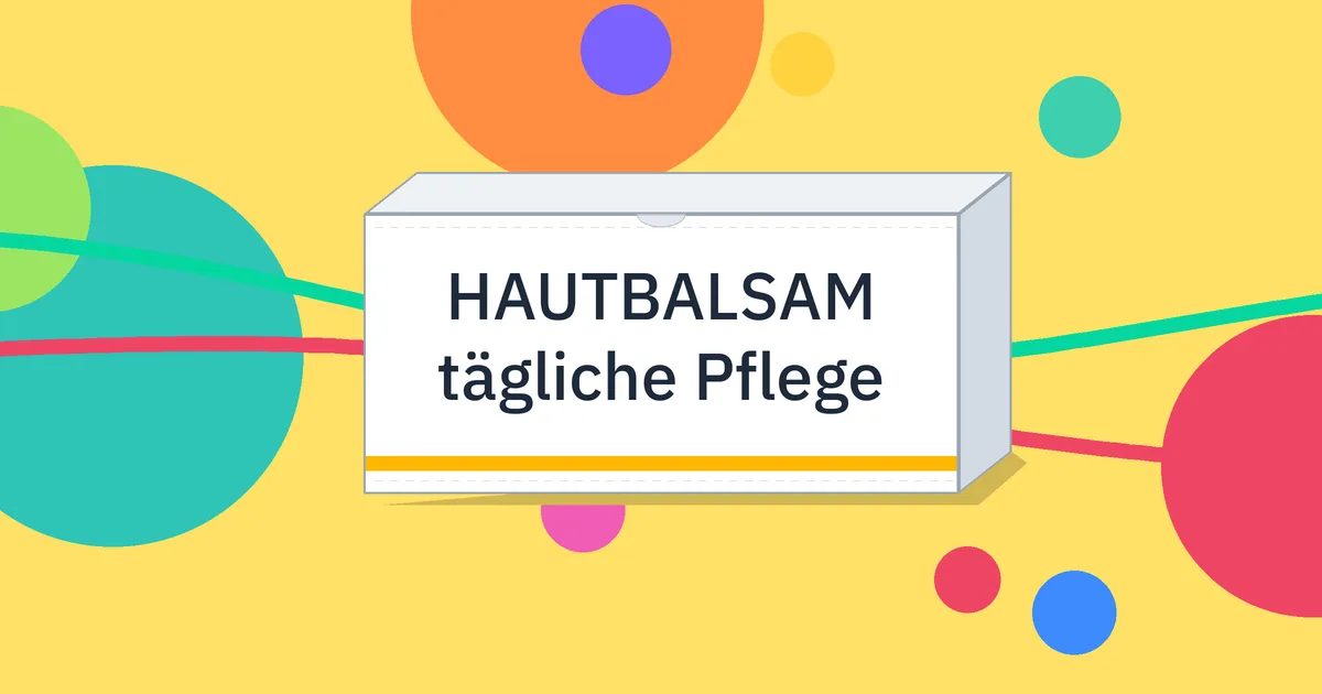 Symbolbild: Packung mit der Aufschrift HAUTBALSAM tägliche Pflege (PZN 17205930) – Verfügbarkeit und Bezug in Apotheken in Frankfurt am Main