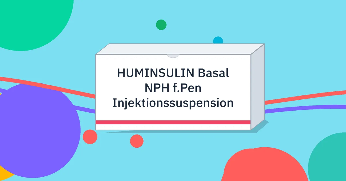 Symbolbild: Packung mit der Aufschrift HUMINSULIN Basal NPH f.Pen Injektionssuspension (PZN 07273669) – Verfügbarkeit und Bezug in Apotheken in Frankfurt am Main