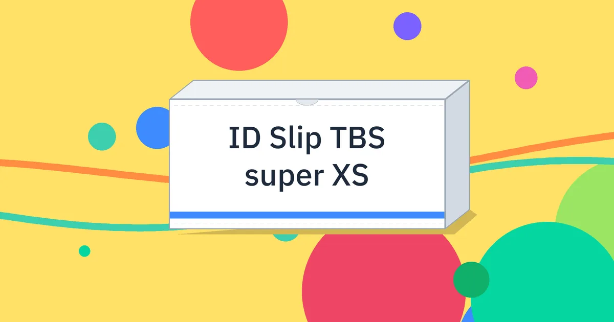 Symbolbild: Packung mit der Aufschrift ID Slip TBS super XS (PZN 16626339) – Verfügbarkeit und Bezug in Apotheken in Frankfurt am Main