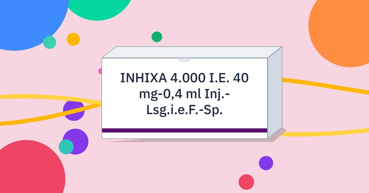 Symbolbild: Packung mit der Aufschrift INHIXA 4.000 I.E. 40 mg-0,4 ml Inj.-Lsg.i.e.F.-Sp. (PZN 14186735) – Verfügbarkeit und Bezug in Apotheken in Frankfurt am Main