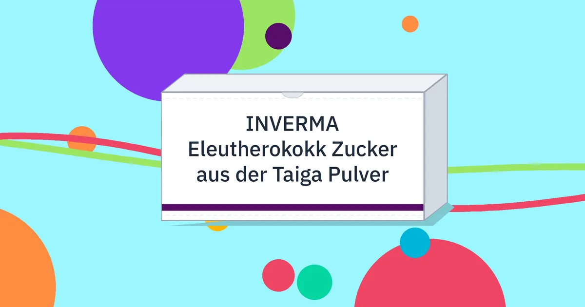 Symbolbild: Packung mit der Aufschrift INVERMA Eleutherokokk Zucker aus der Taiga Pulver (PZN 13978664) – Verfügbarkeit und Bezug in Apotheken in Frankfurt am Main