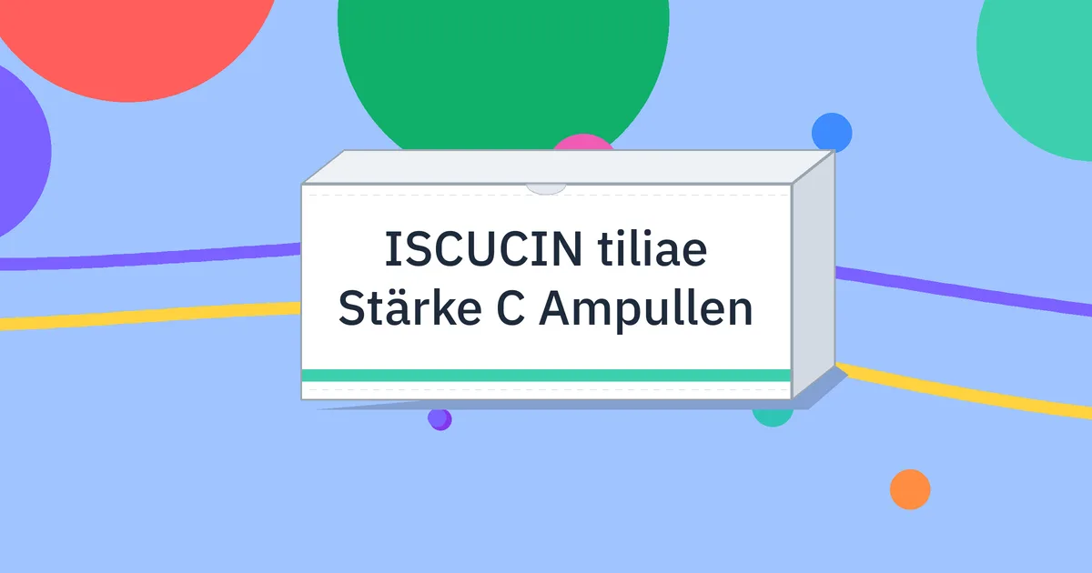 Symbolbild: Packung mit der Aufschrift ISCUCIN tiliae Stärke C Ampullen (PZN 04429510) – Verfügbarkeit und Bezug in Apotheken in Frankfurt am Main