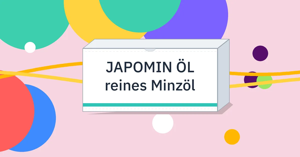 Symbolbild: Packung mit der Aufschrift JAPOMIN ÖL reines Minzöl (PZN 17876877) – Verfügbarkeit und Bezug in Apotheken in Frankfurt am Main