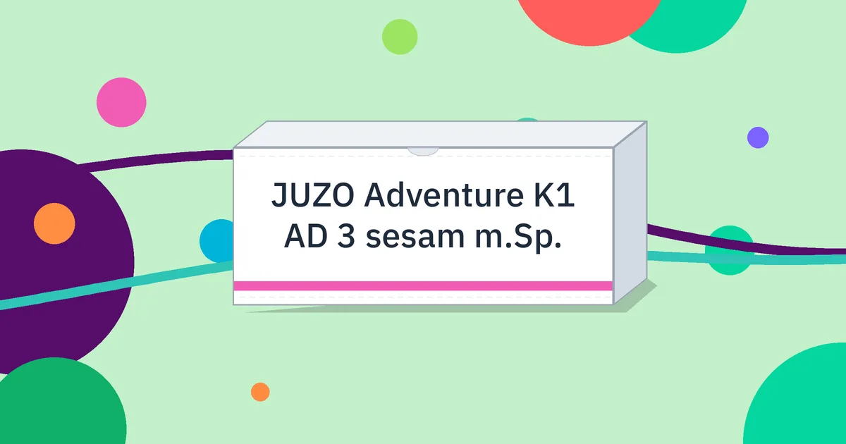 Symbolbild: Packung mit der Aufschrift JUZO Adventure K1 AD 3 sesam m.Sp. (PZN 16492057) – Verfügbarkeit und Bezug in Apotheken in Frankfurt am Main