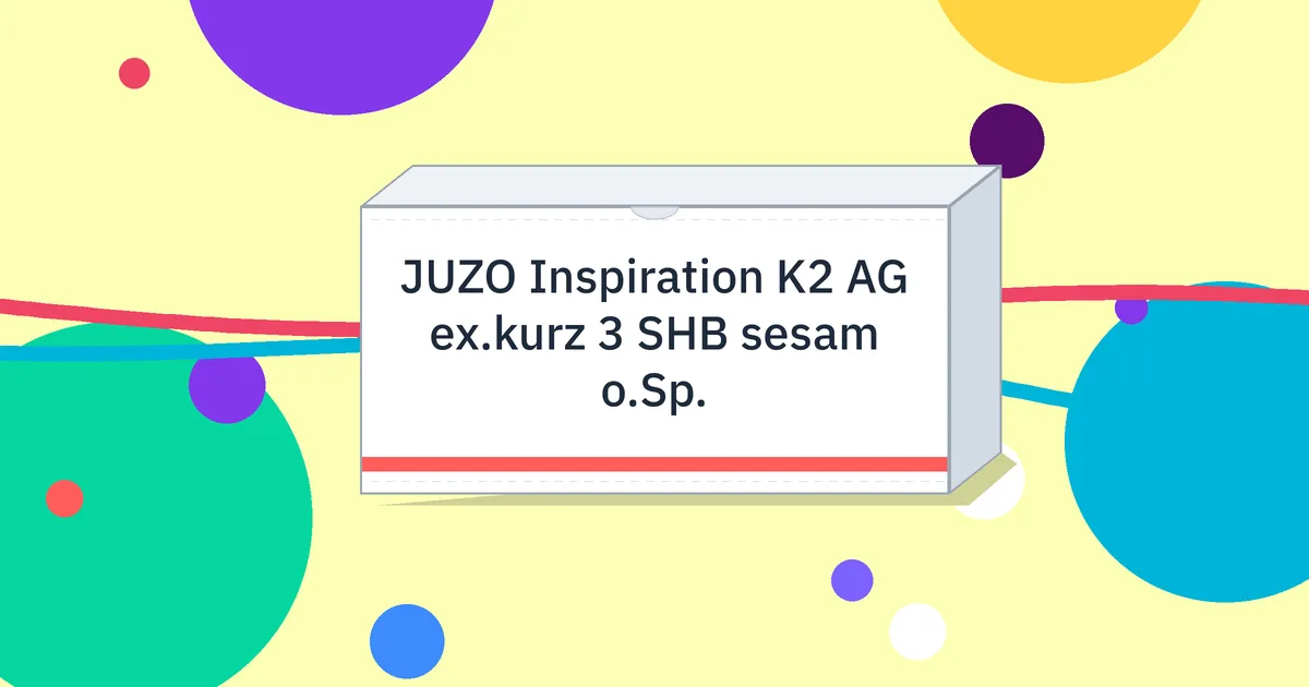 Symbolbild: Packung mit der Aufschrift JUZO Inspiration K2 AG ex.kurz 3 SHB sesam o.Sp. (PZN 14951532) – Verfügbarkeit und Bezug in Apotheken in Frankfurt am Main