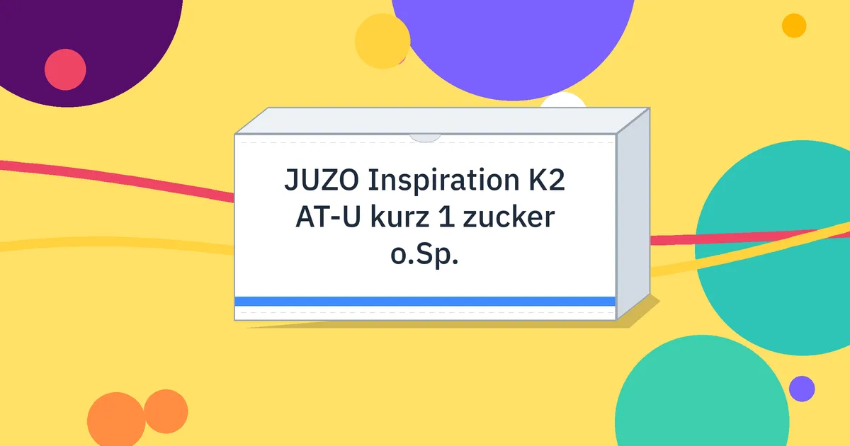 Symbolbild: Packung mit der Aufschrift JUZO Inspiration K2 AT-U kurz 1 zucker o.Sp. (PZN 14928705) – Verfügbarkeit und Bezug in Apotheken in Frankfurt am Main